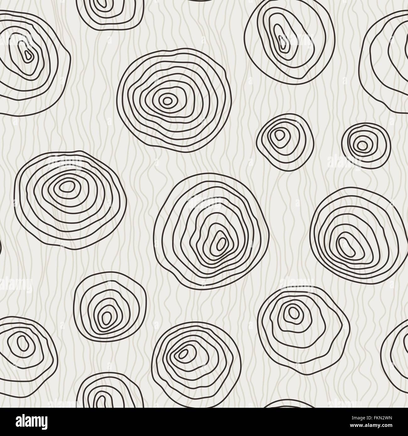 Vector seamless pattern of the curves circles Stock Vector Image & Art ...