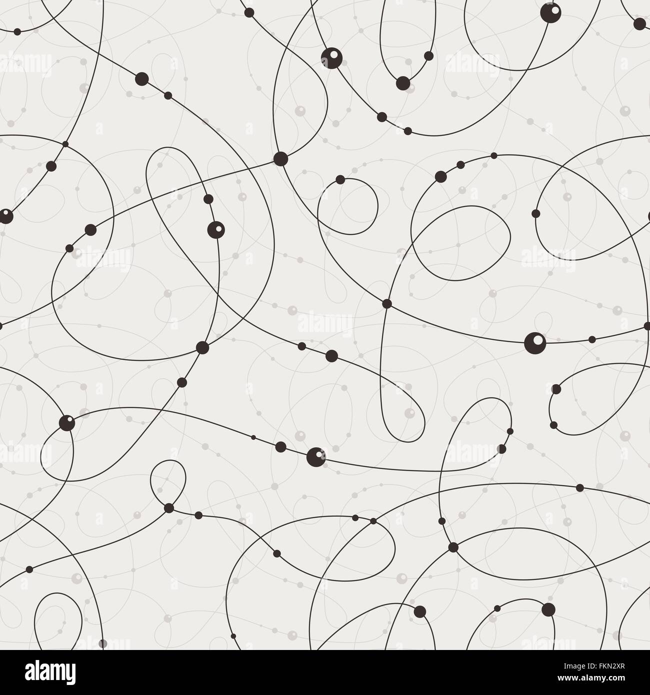 Vector seamless pattern of contrasting swirling lines Stock Vector ...