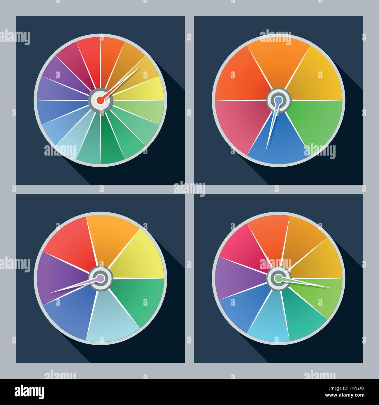 Color wheel palette circles hi-res stock photography and images - Alamy