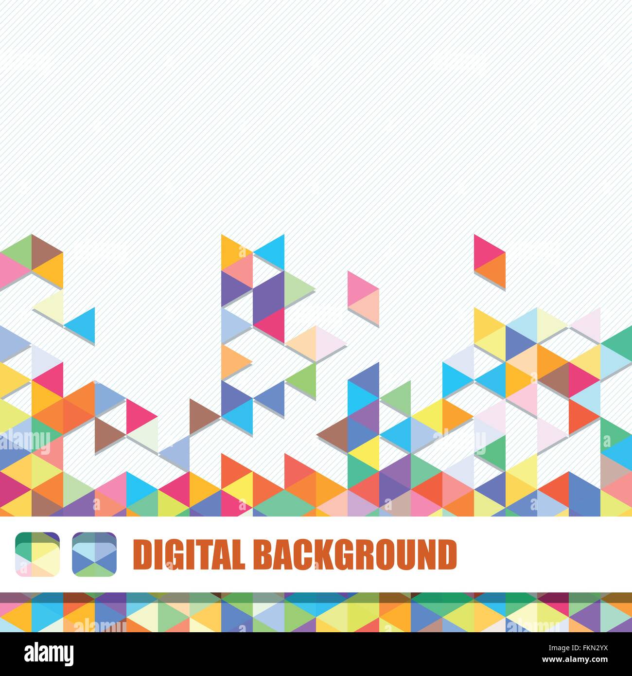 Vector background of different color triangles Stock Vector Image & Art ...