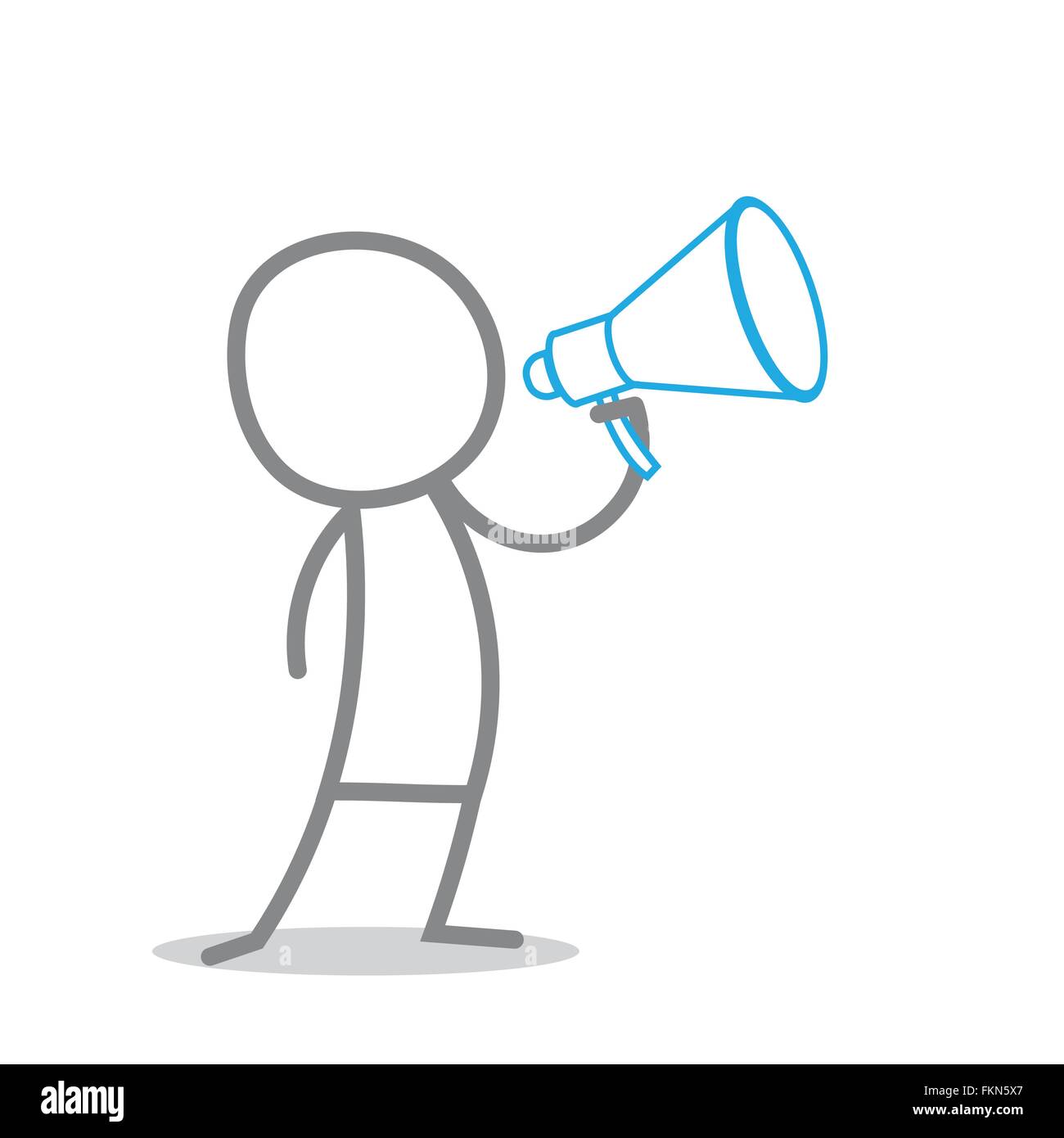 Megaphone doodle hi-res stock photography and images - Alamy