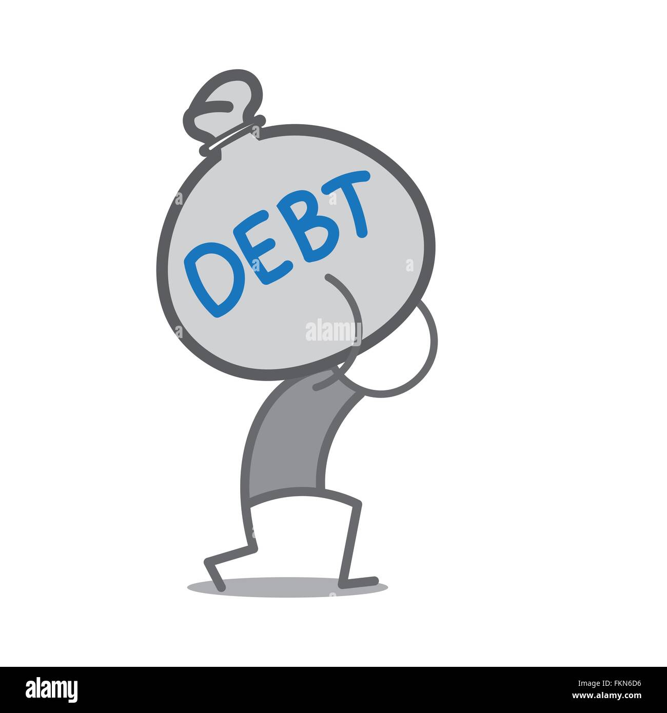 Bag on his back Cut Out Stock Images & Pictures - Alamy