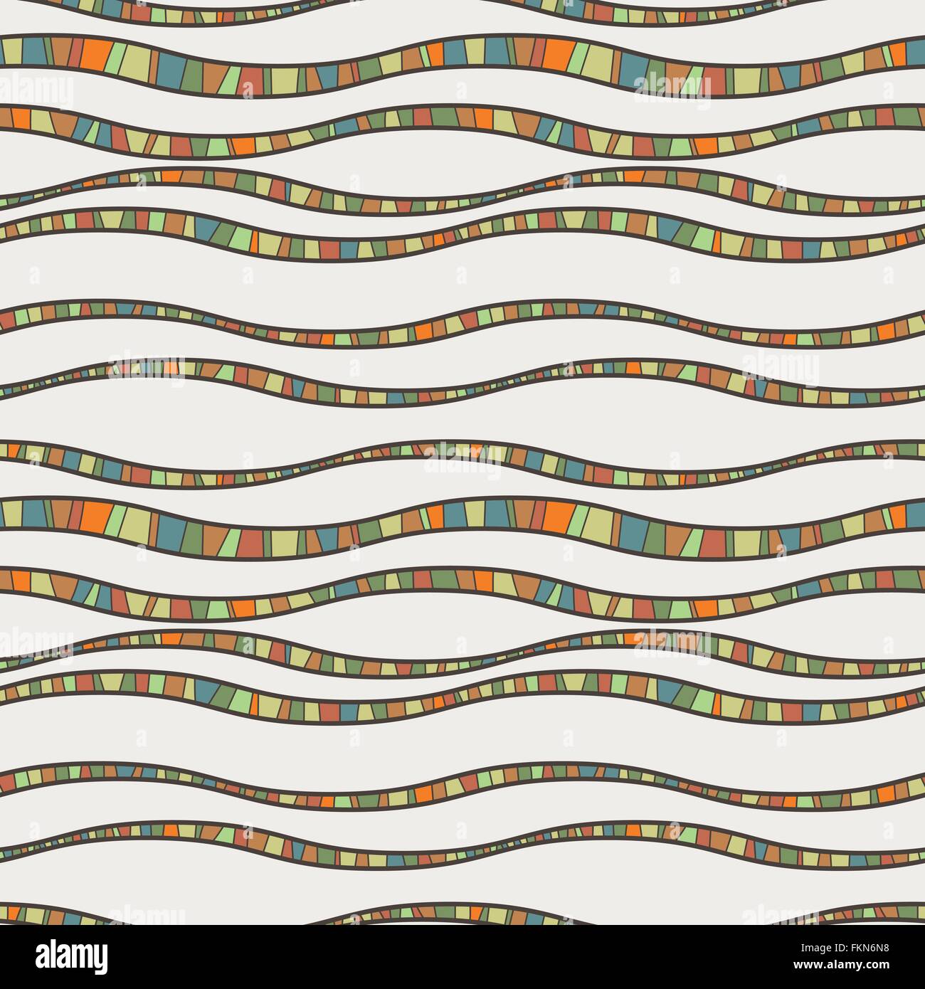 Vector seamless pattern of wavy lines Stock Vector Image & Art - Alamy