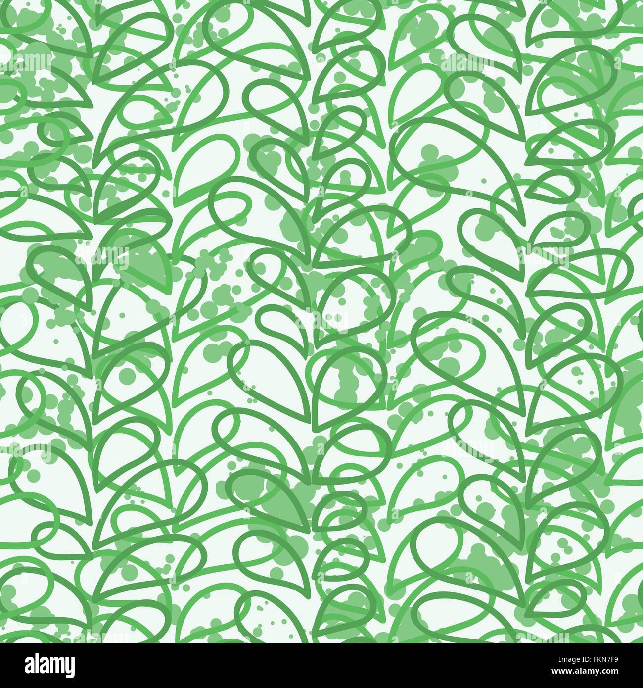 Wavy floral vines pattern Stock Vector Images - Alamy