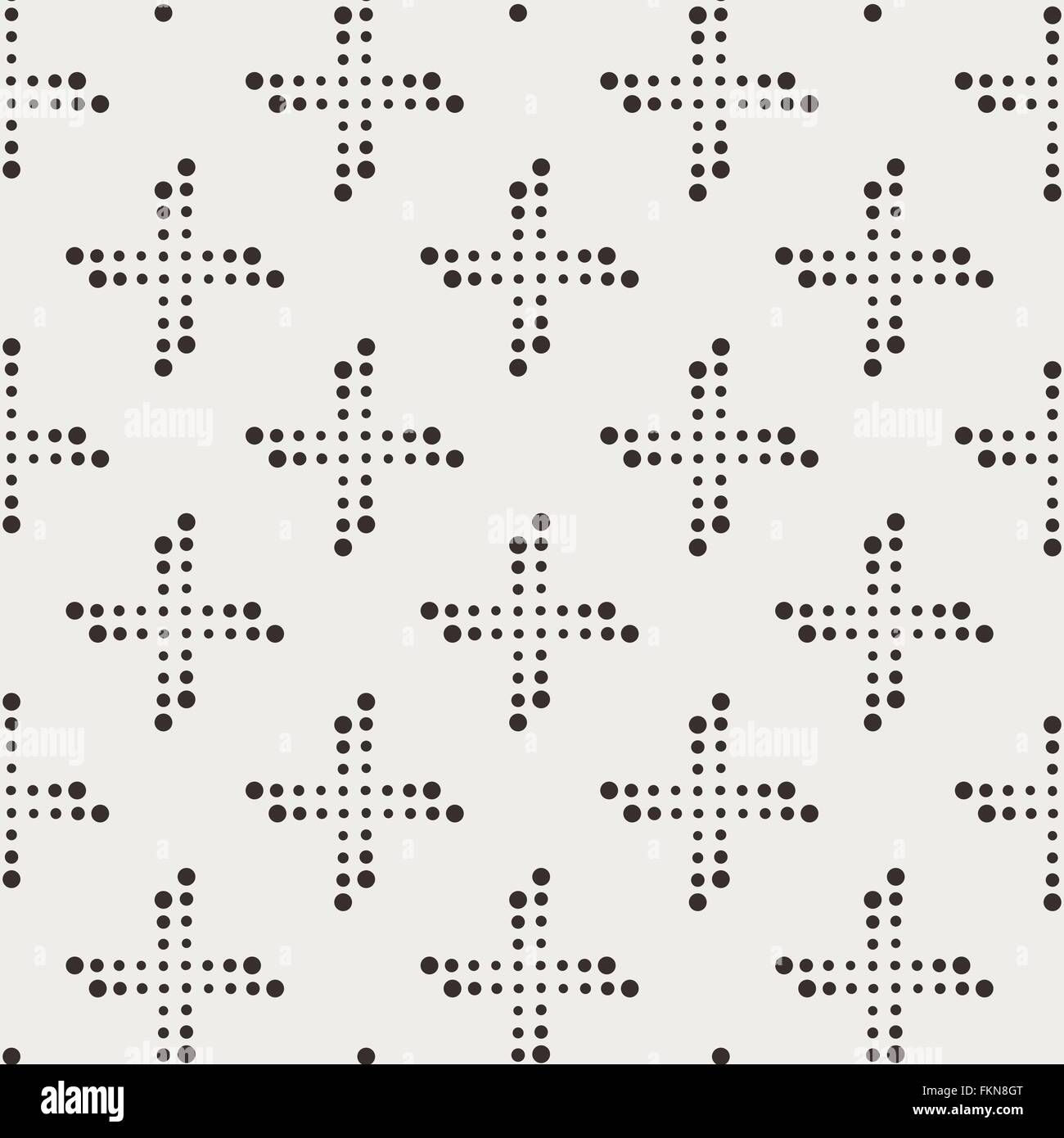 Vector seamless geometric pattern of dots of different sizes Stock ...