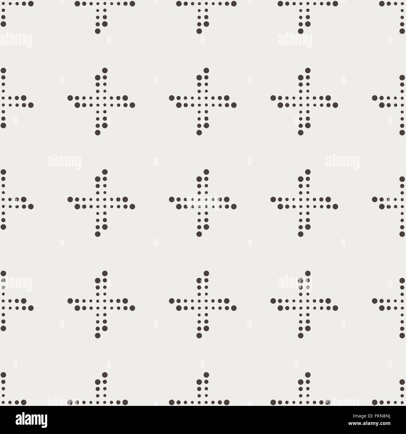 Vector seamless geometric pattern of dots of different sizes Stock ...