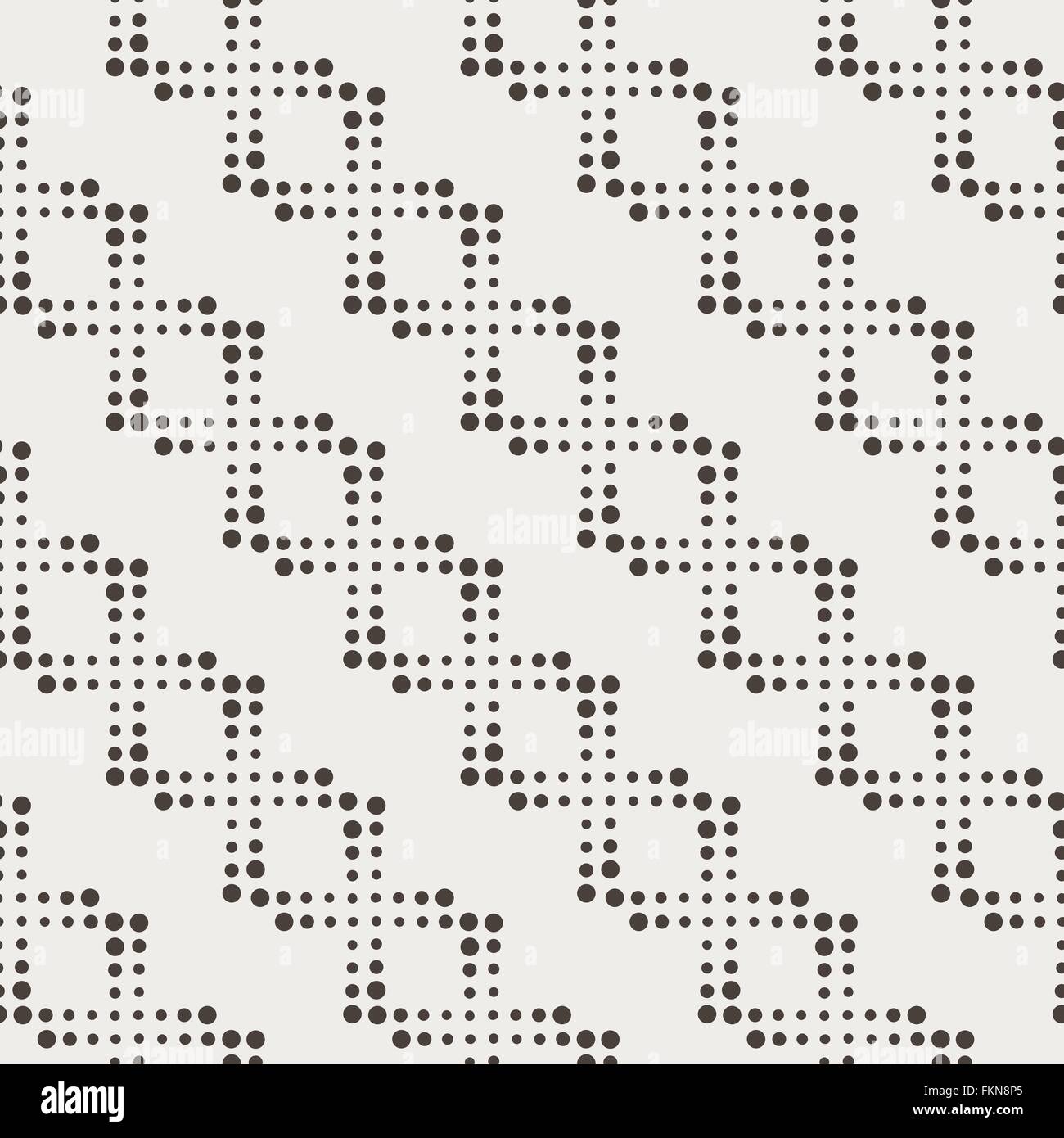Vector seamless geometric pattern of dots of different sizes Stock ...