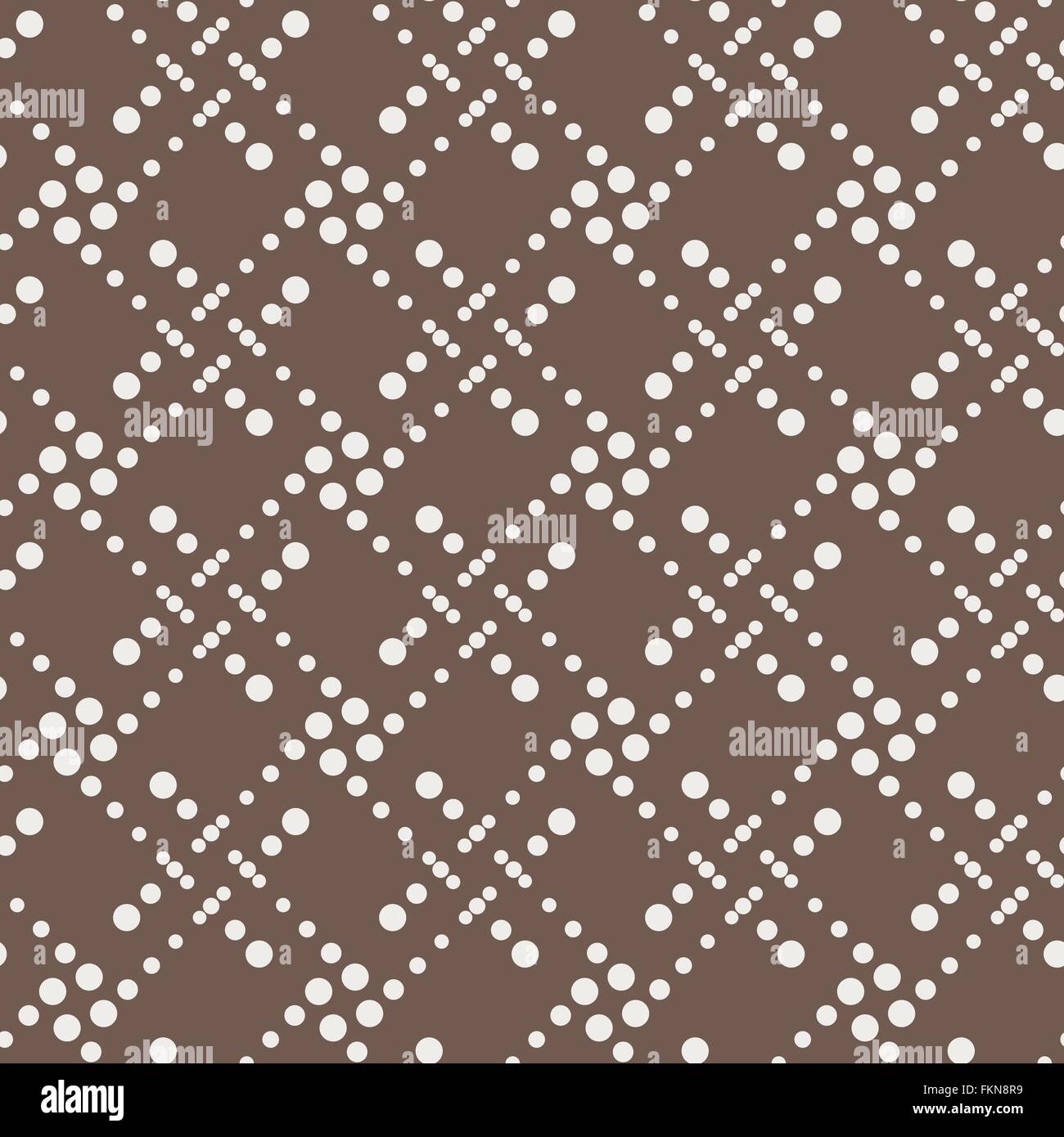 Vector seamless geometric pattern of dots of different sizes Stock ...