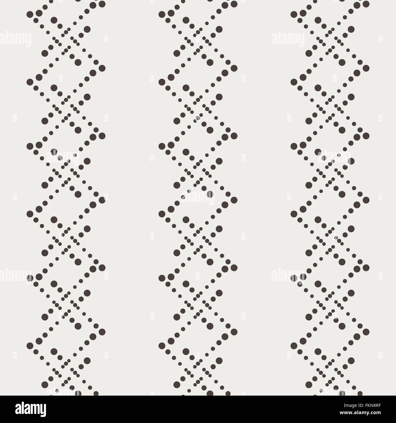 Vector seamless geometric pattern of dots of different sizes Stock ...