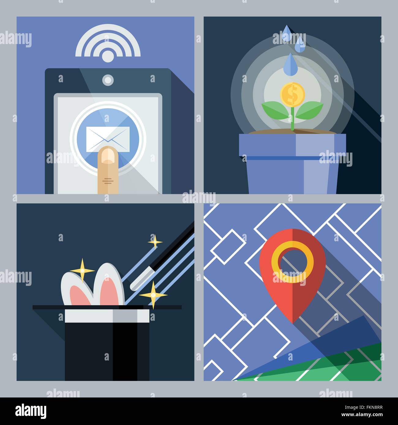Digital street mapping Stock Vector Images - Alamy