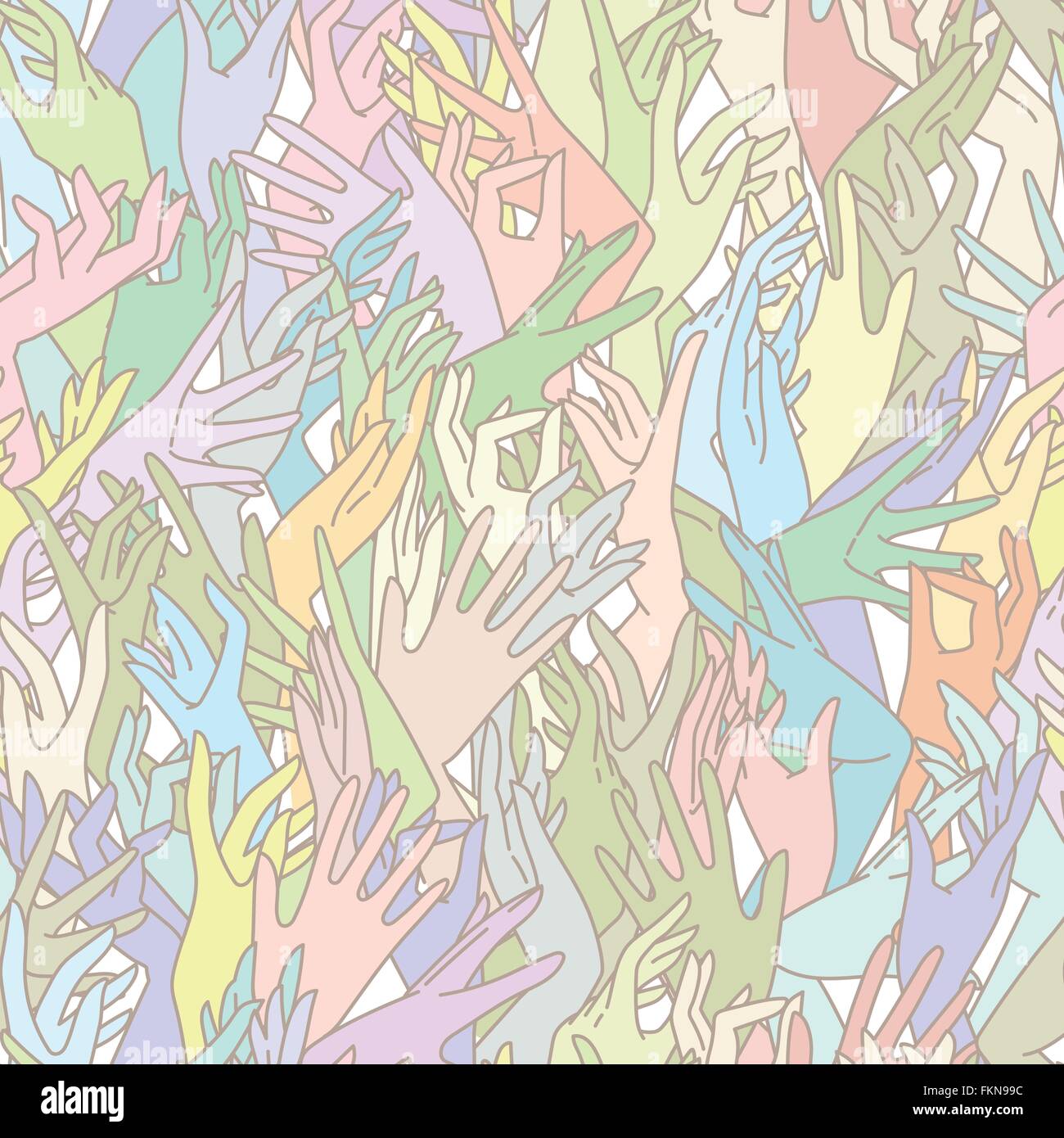 Interlocking fingers Stock Vector Images - Alamy