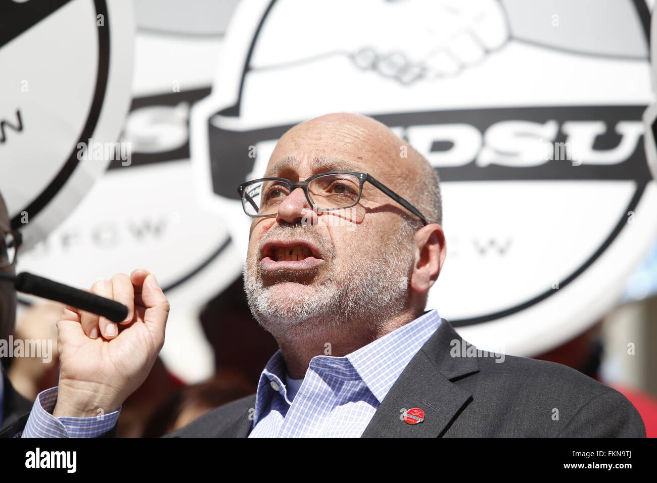New York City, United States. 09th Mar, 2016. Stuart Appelbaum ...