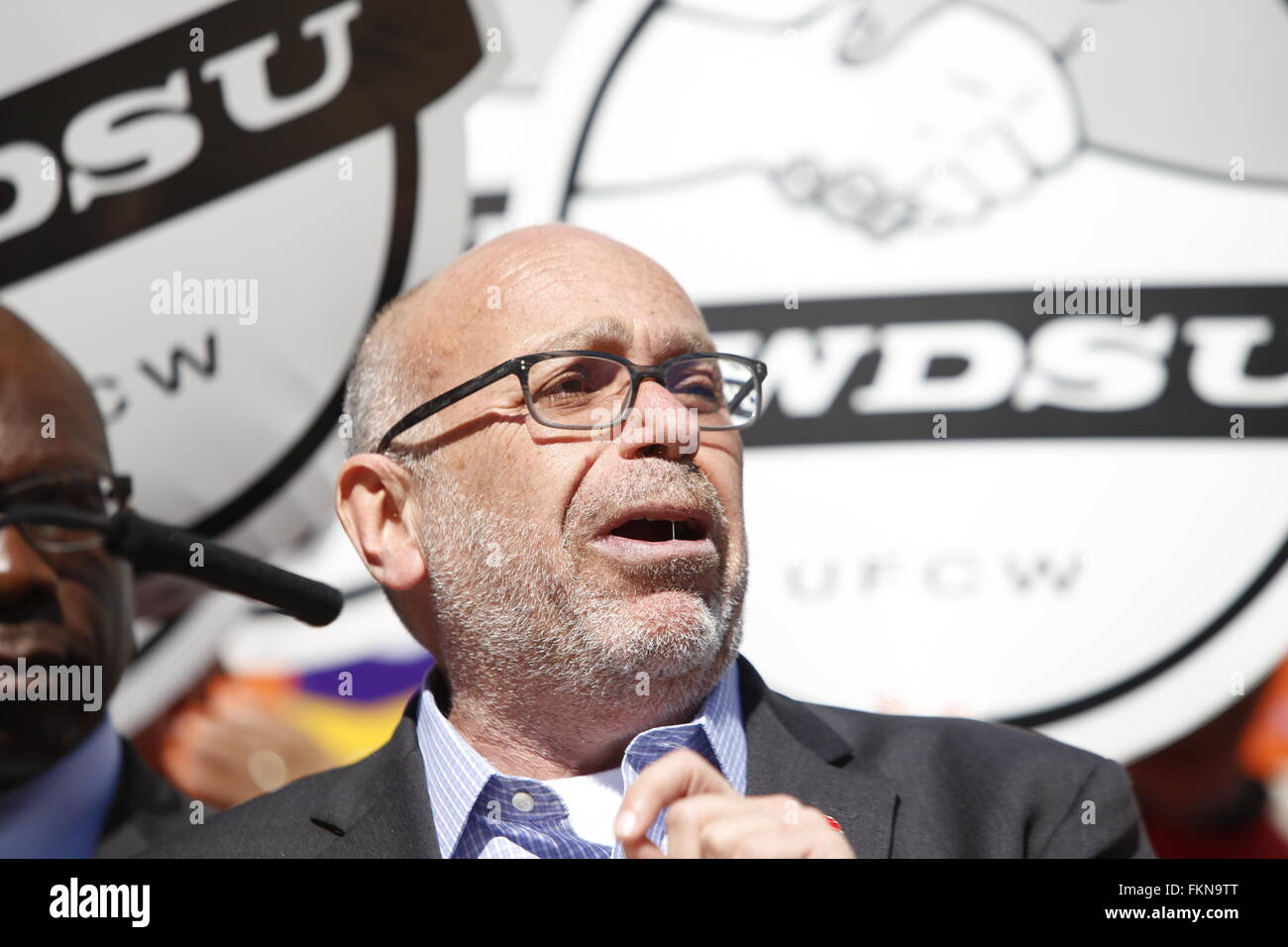 New York City, United States. 09th Mar, 2016. RWDSU president Stuart ...