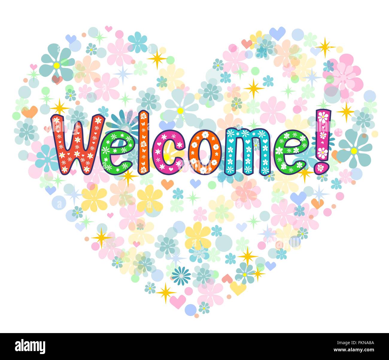 Welcome Back Decorative Lettering Text Stock Illustration Download