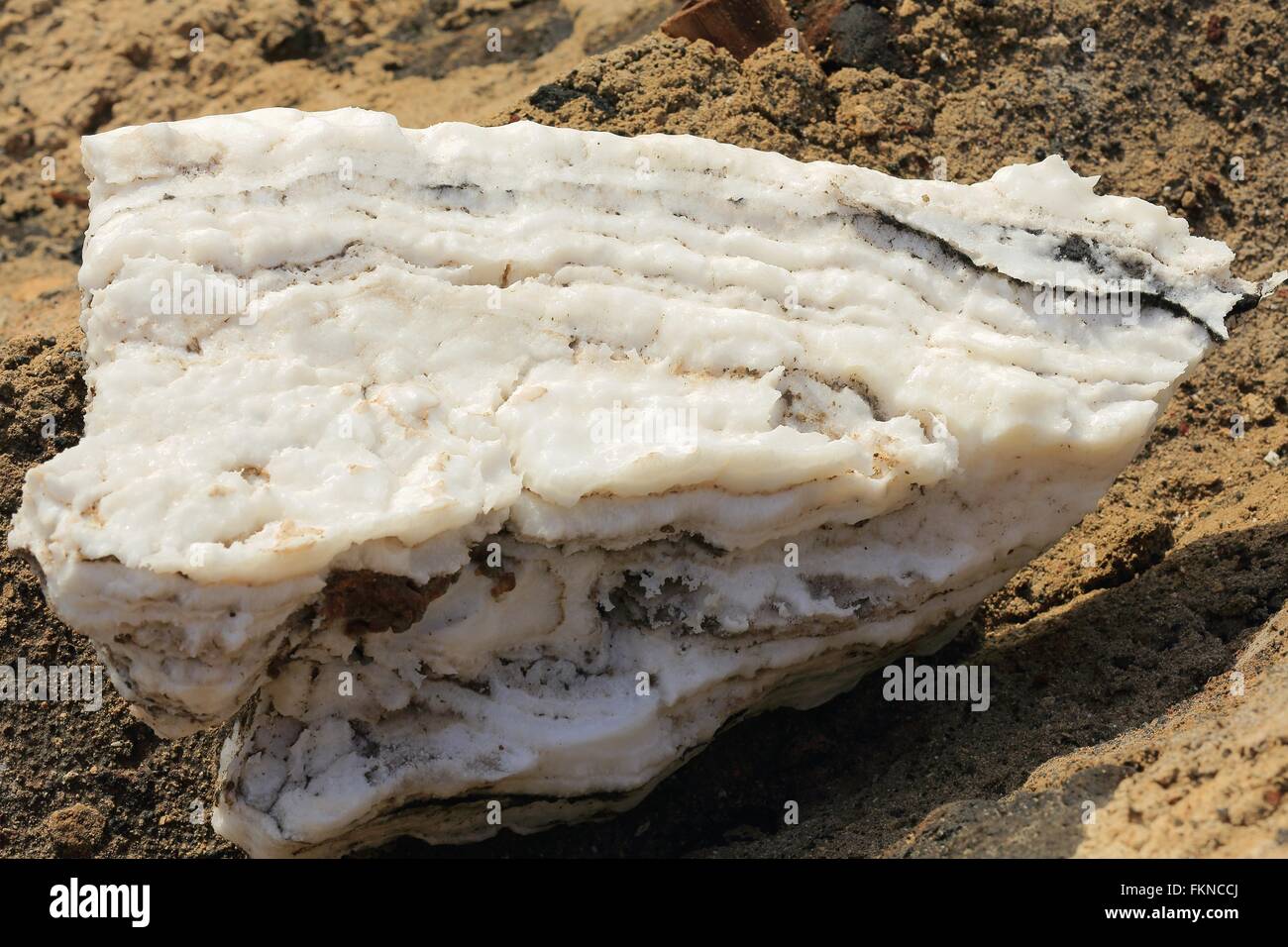 Salt block-artificial pool for water evaporation-salt mound beside the ...