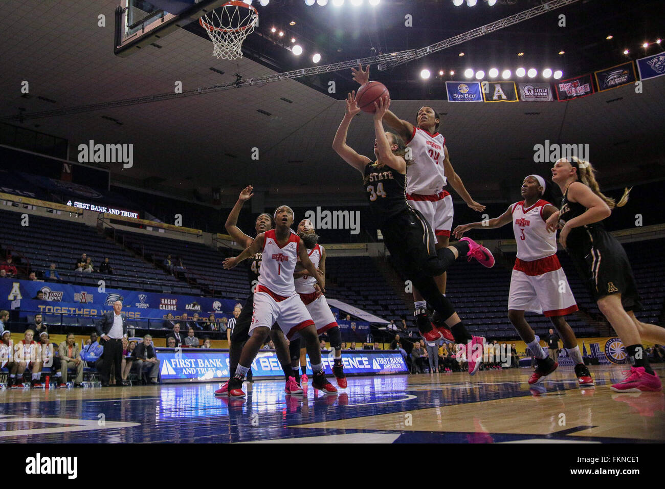 New Orleans, LA, USA. 09th Mar, 2016. Appalachian State Mountaineers ...