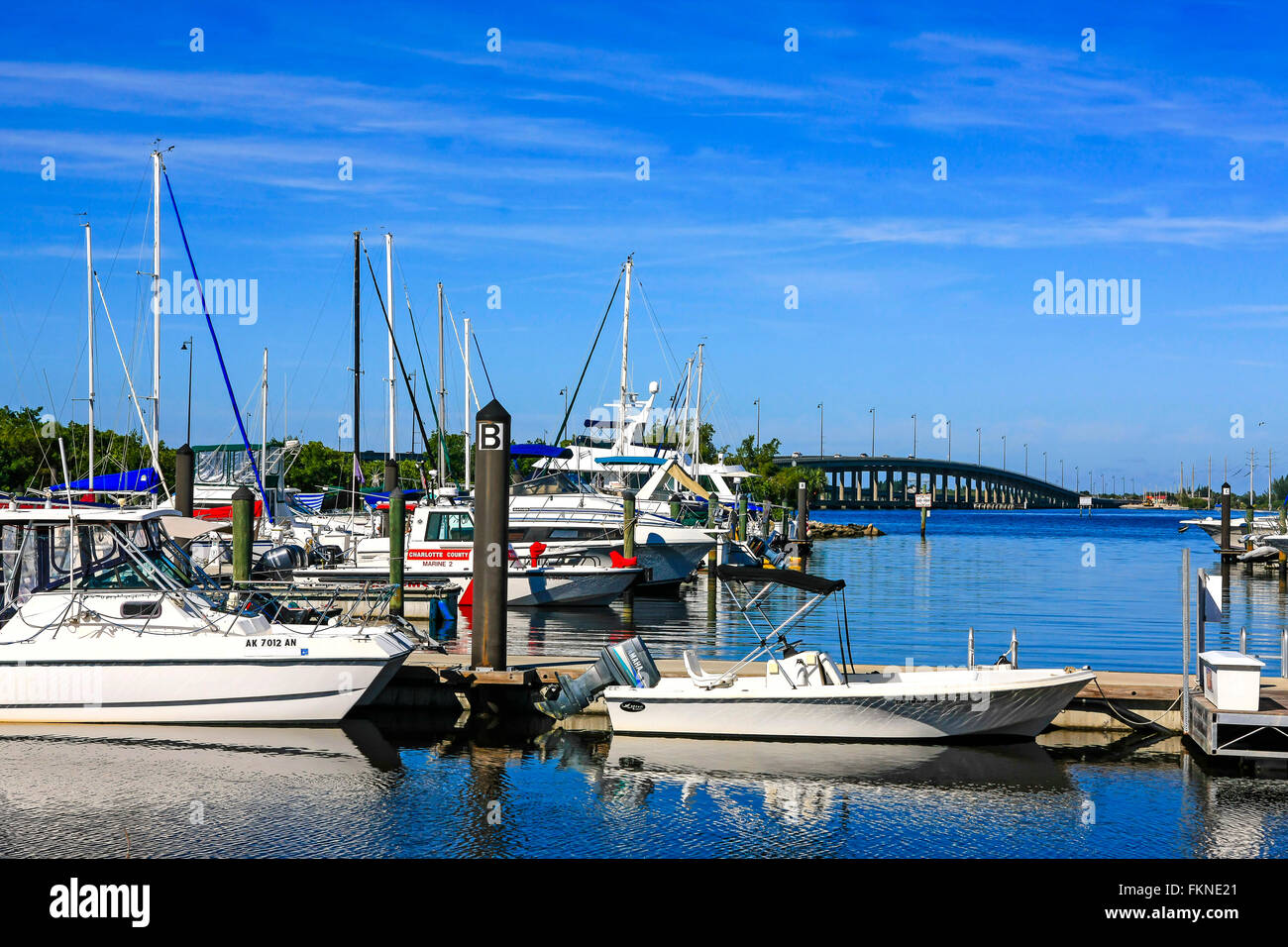 Charlotte Harbor Marina in Punta Gorda, SW Florida Stock Photo - Alamy
