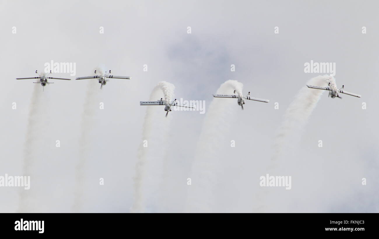 Aeroplane display team Stock Photo - Alamy