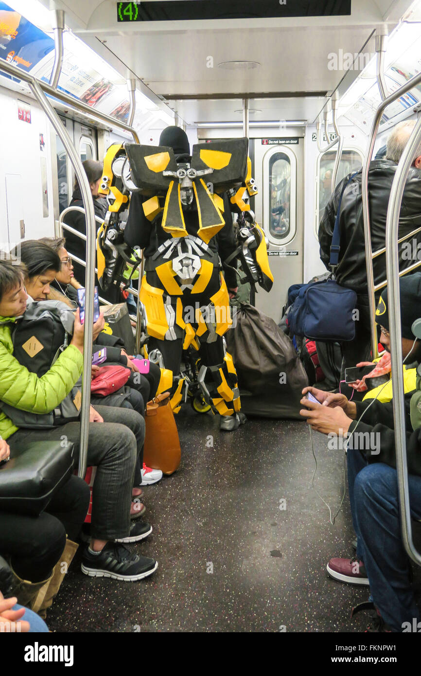 Passengers Riding 6 Train in New York City, USA Stock Photo - Alamy