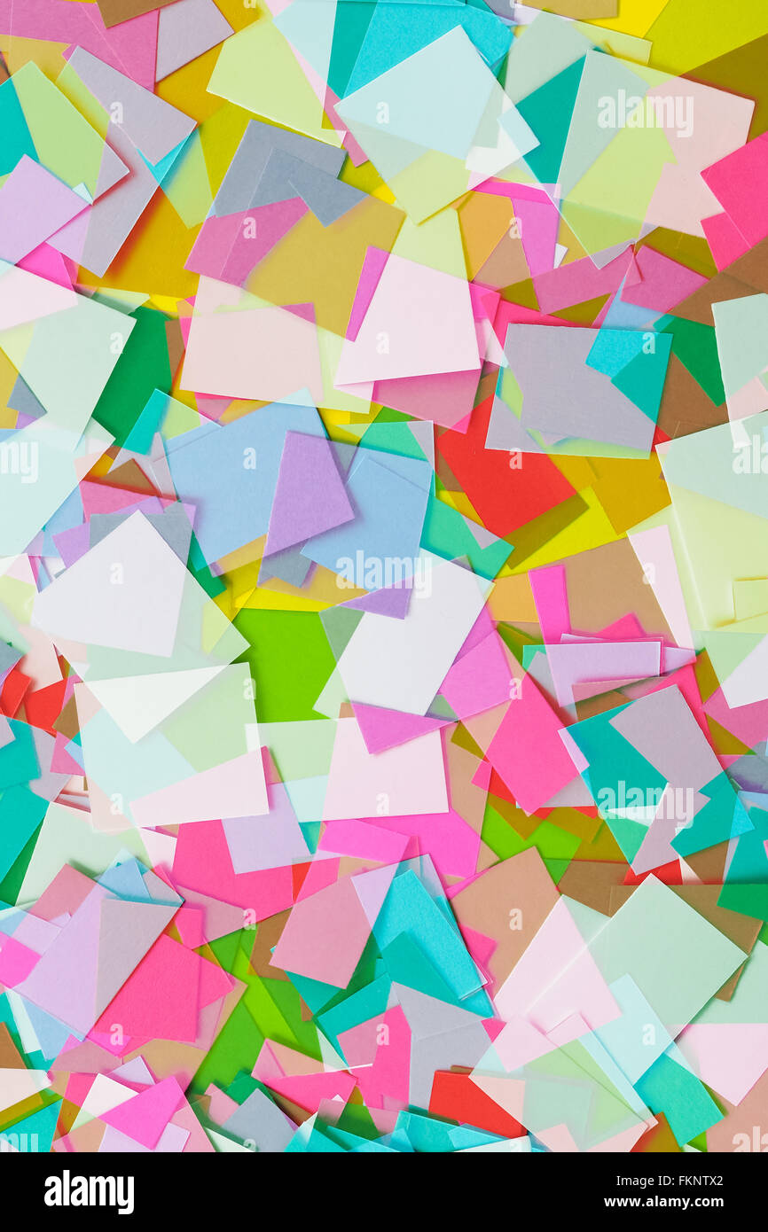 Cut Colored Paper Squares Stock Photo - Alamy