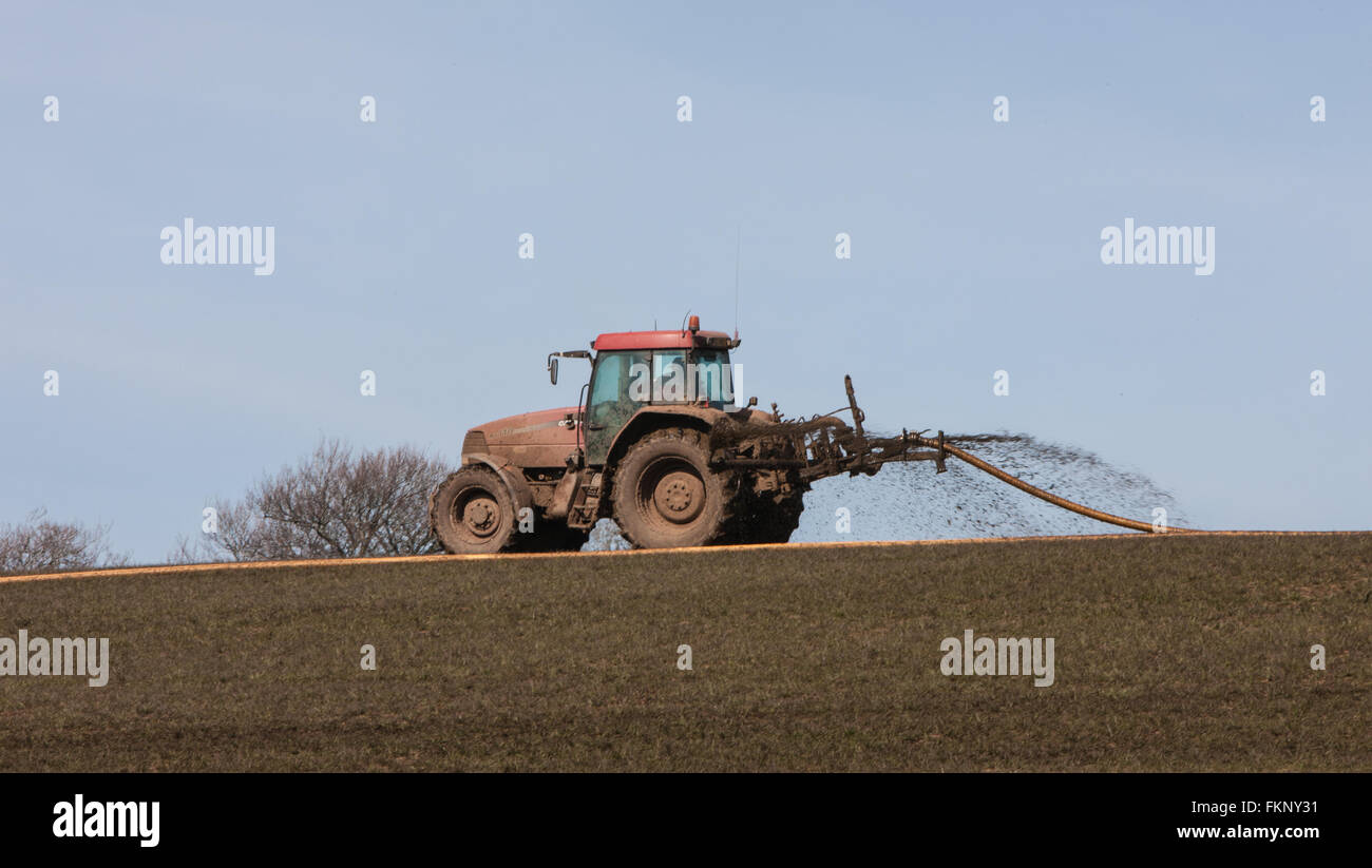 Manure spreading wales hi-res stock photography and images - Alamy