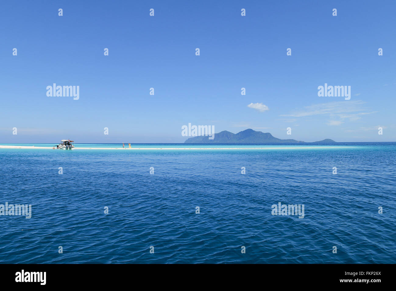 Soft image andscape view the beach of Sibuan Island located in Malaysia ...