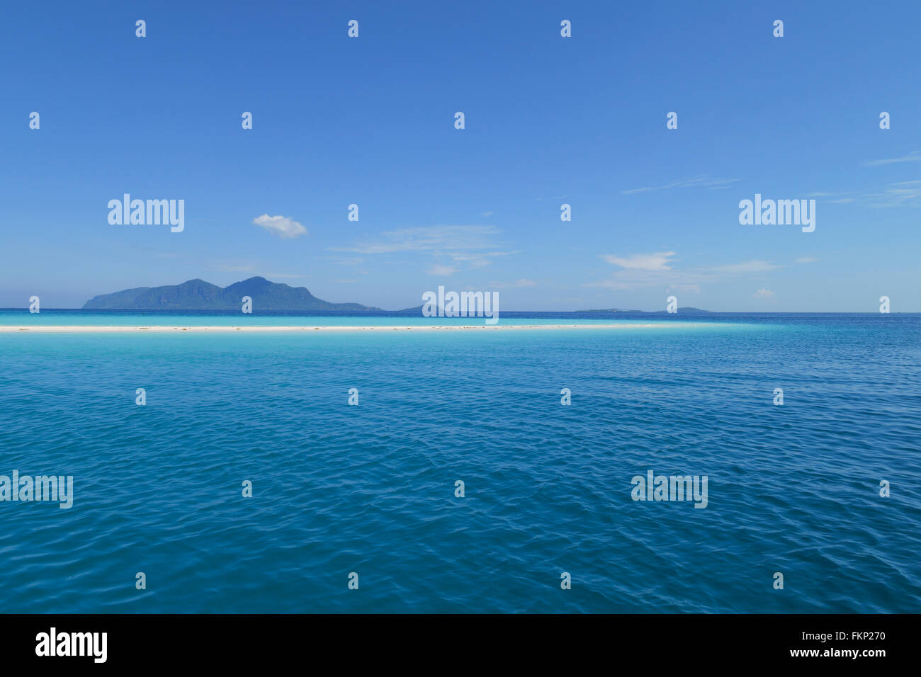 Soft image andscape view the beach of Sibuan Island located in Malaysia ...