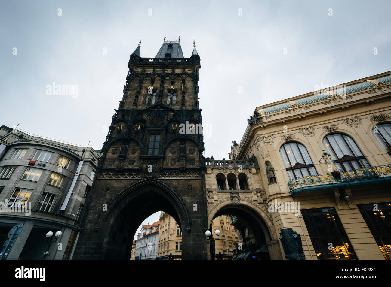 Prague historic tower hi-res stock photography and images - Alamy