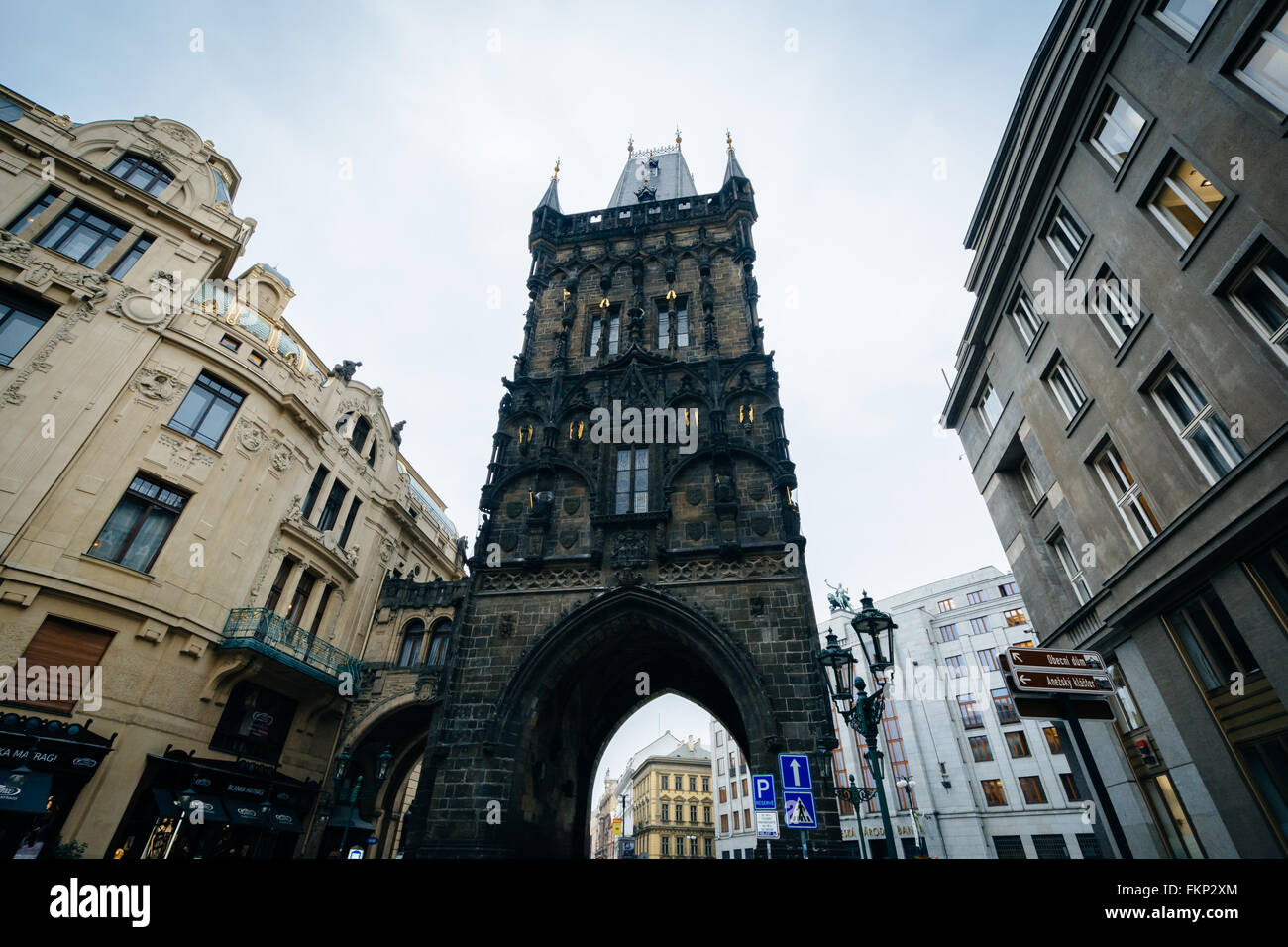 The Powder Tower, in Old Town, Prague, Czech Republic Stock Photo - Alamy