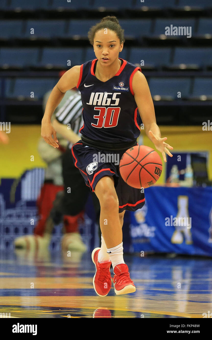 New Orleans, Louisiana, USA. 09th Mar, 2016. South Alabama Jaguars ...