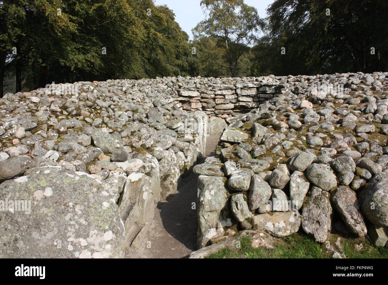 The Clava Cairns near Culloden, Scotland Stock Photo - Alamy