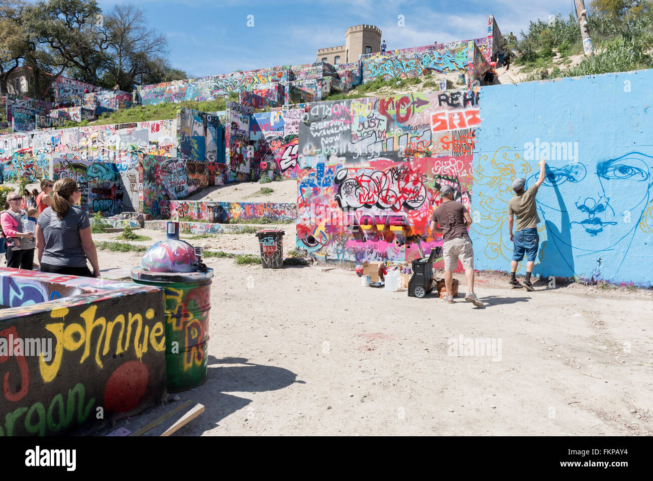 Graffiti Park in Austin, Texas, United States of America Stock Photo ...