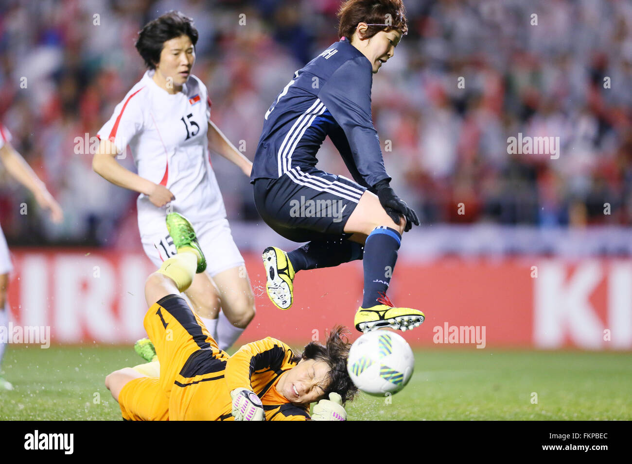 Kincho Stadium, Osaka, Japan. 9th Mar, 2016. Mizuho Sakaguchi (JPN ...