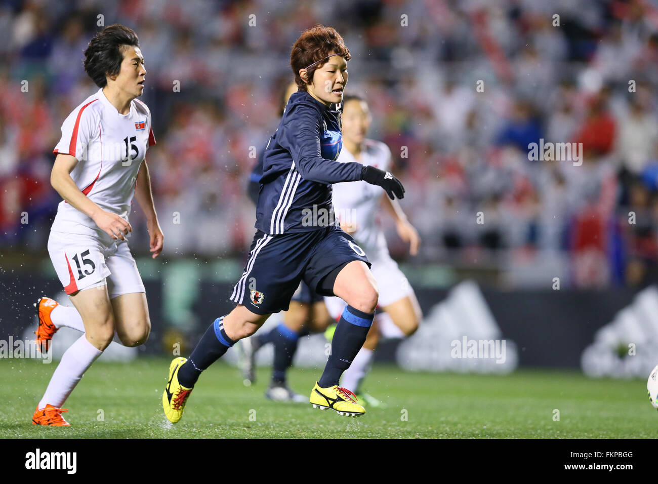 Kincho Stadium, Osaka, Japan. 9th Mar, 2016. Mizuho Sakaguchi (JPN ...