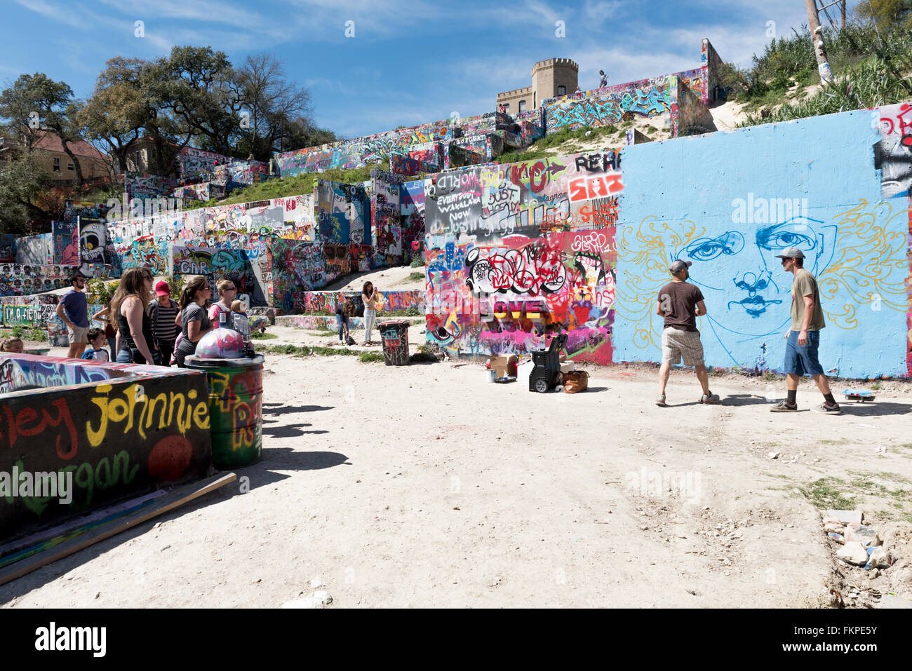 Graffiti Park in Austin, Texas, United States of America Stock Photo ...