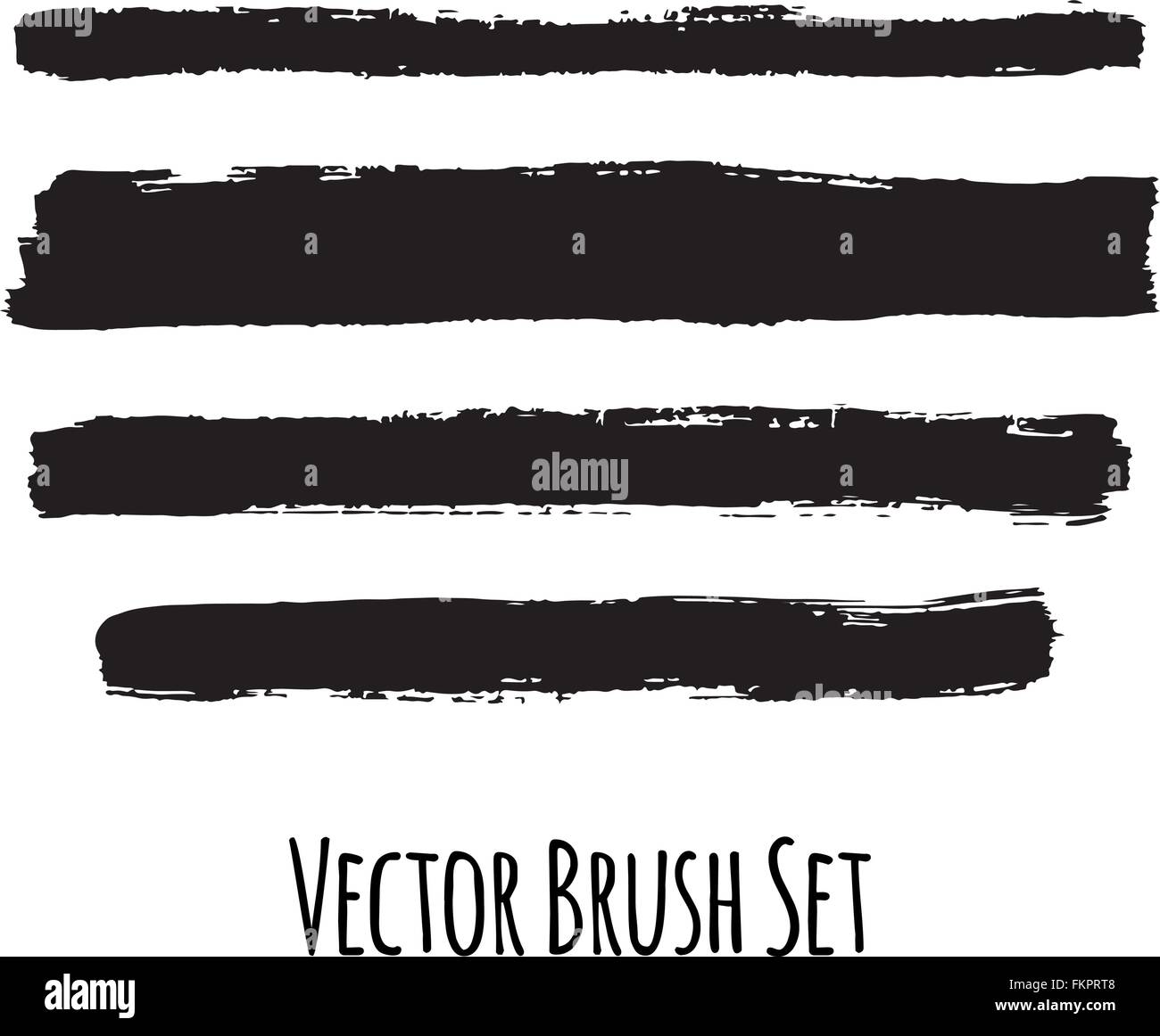 Set of four vector grunge brushes Stock Vector Image & Art - Alamy