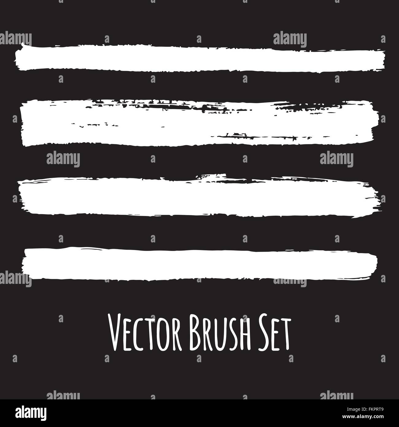 Set of four vector grunge brushes Stock Vector Image & Art - Alamy