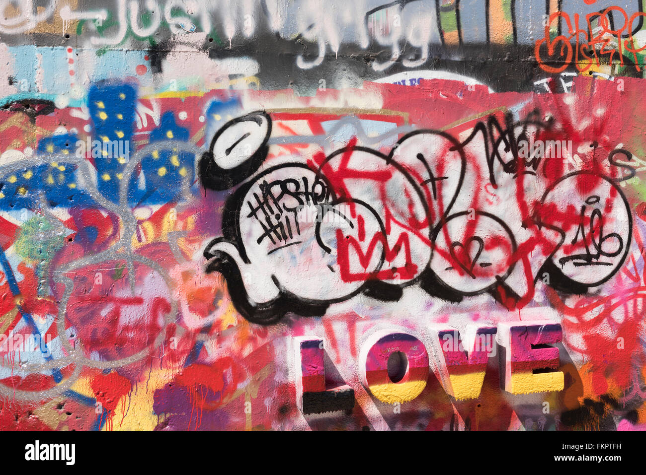 Graffiti Park in Austin, Texas, United States of America Stock Photo ...