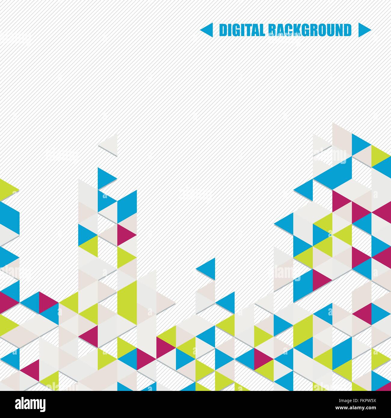 Vector background of different color triangles Stock Vector Image & Art ...