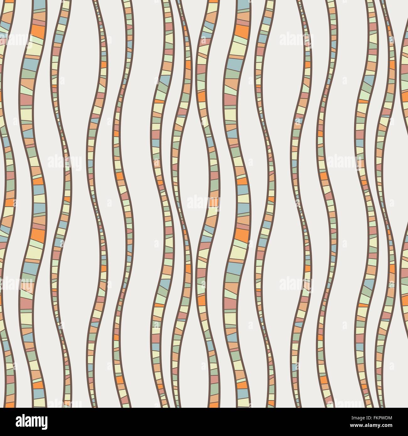 Vector seamless pattern of wavy lines Stock Vector Image & Art - Alamy