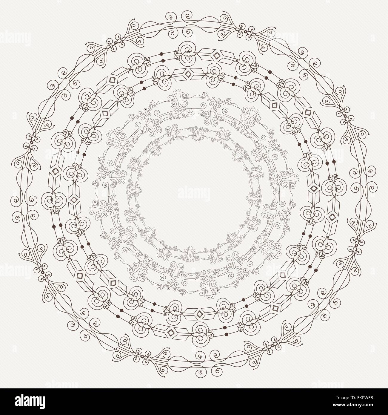 Set of four elegant filigree frames in vintage style Stock Vector Image ...