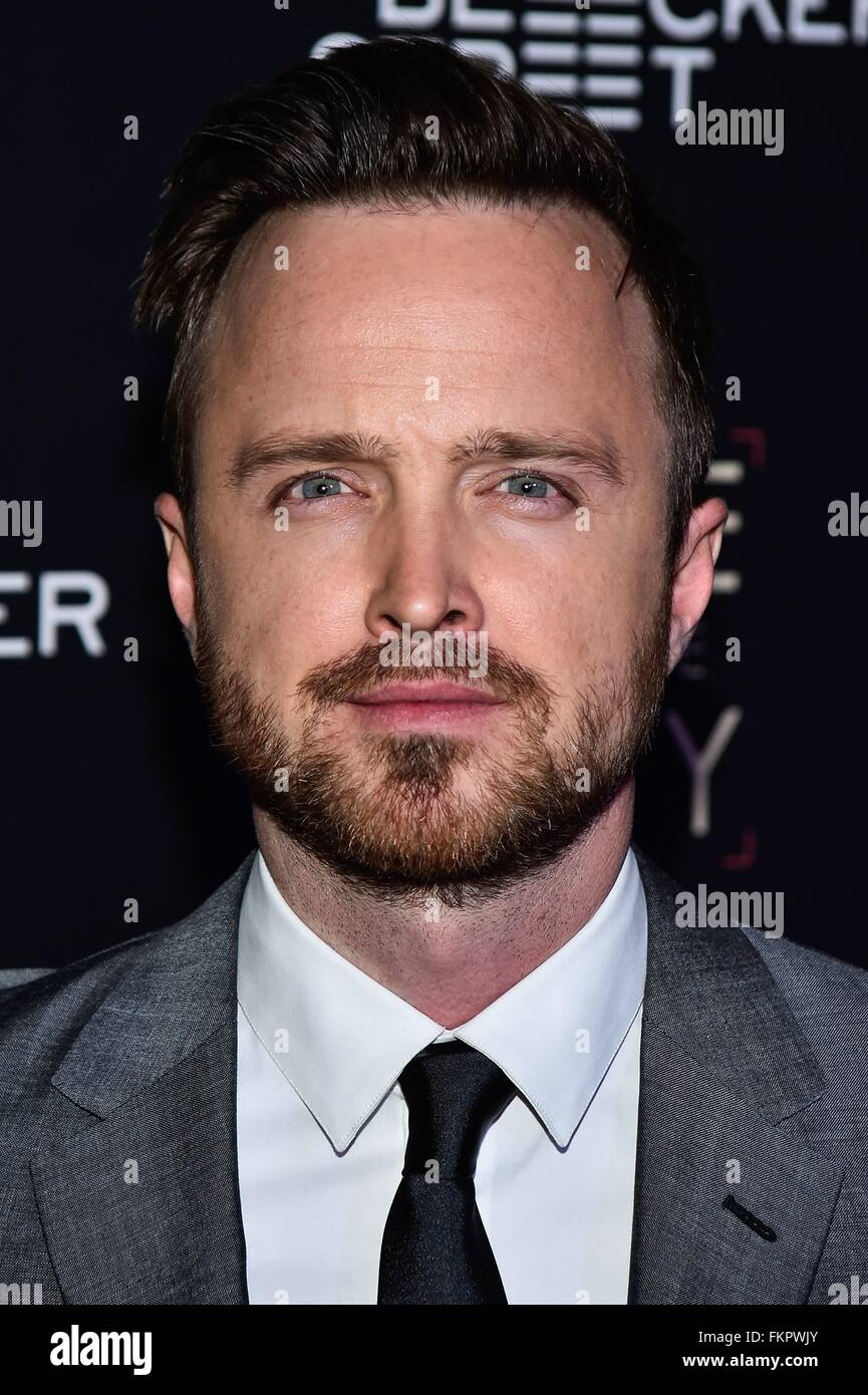 New York, NY, USA. 9th Mar, 2016. Aaron Paul at arrivals for EYE IN THE ...