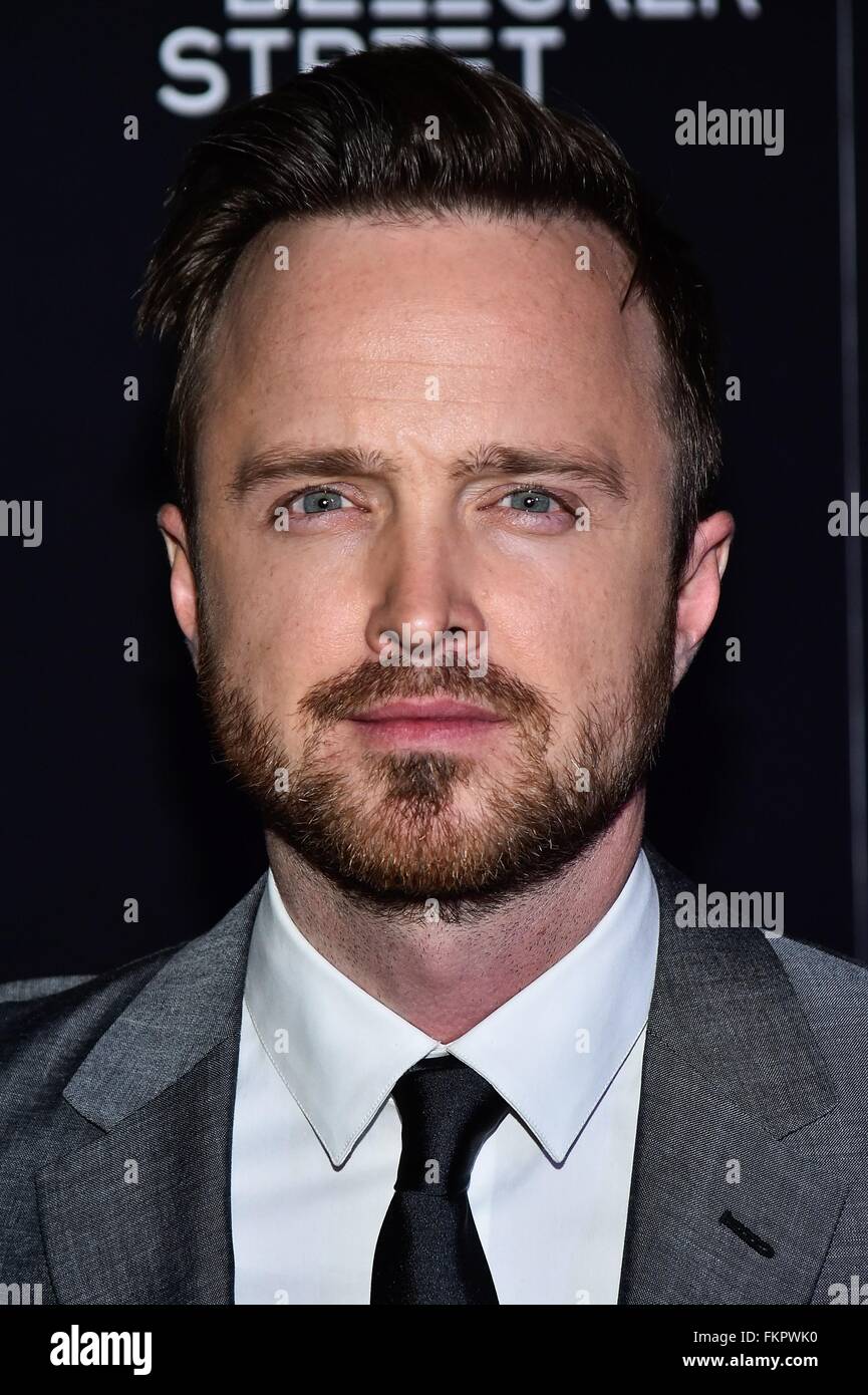 New York, NY, USA. 9th Mar, 2016. Aaron Paul at arrivals for EYE IN THE ...