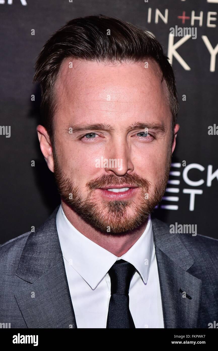 New York, NY, USA. 9th Mar, 2016. Aaron Paul at arrivals for EYE IN THE ...