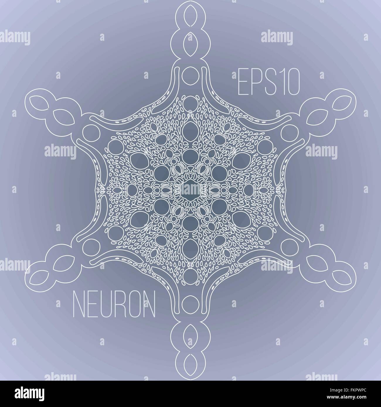 Vector background image neuron Stock Vector Images - Alamy
