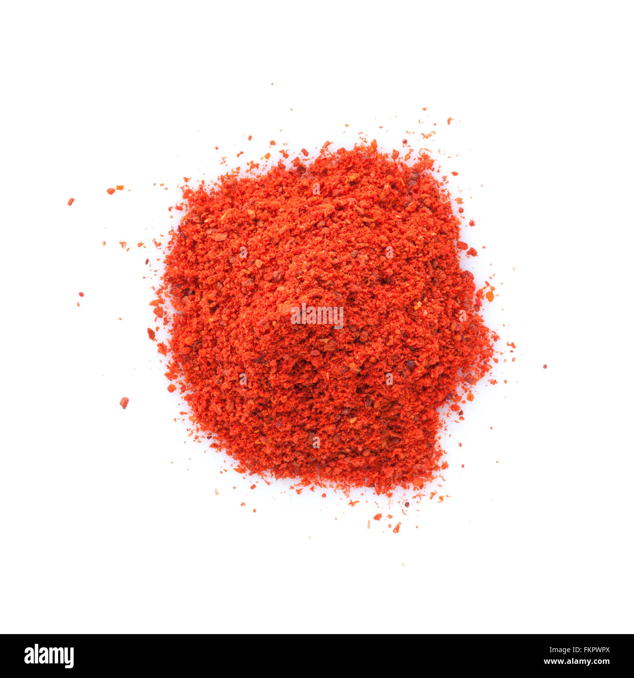 Red paprika. Isolated on white background Stock Photo - Alamy