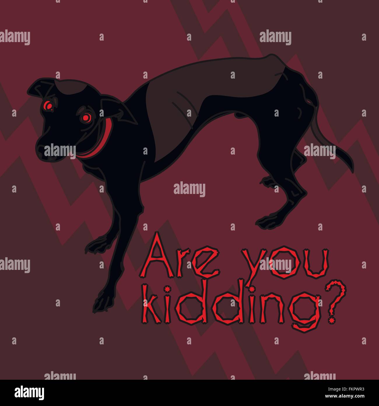 Vector Image With Angry Italian Greyhound Stock Vector Image & Art - Alamy