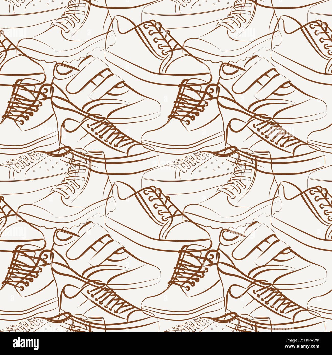 Vector seamless pattern of variety of men's shoes Stock Vector Image ...