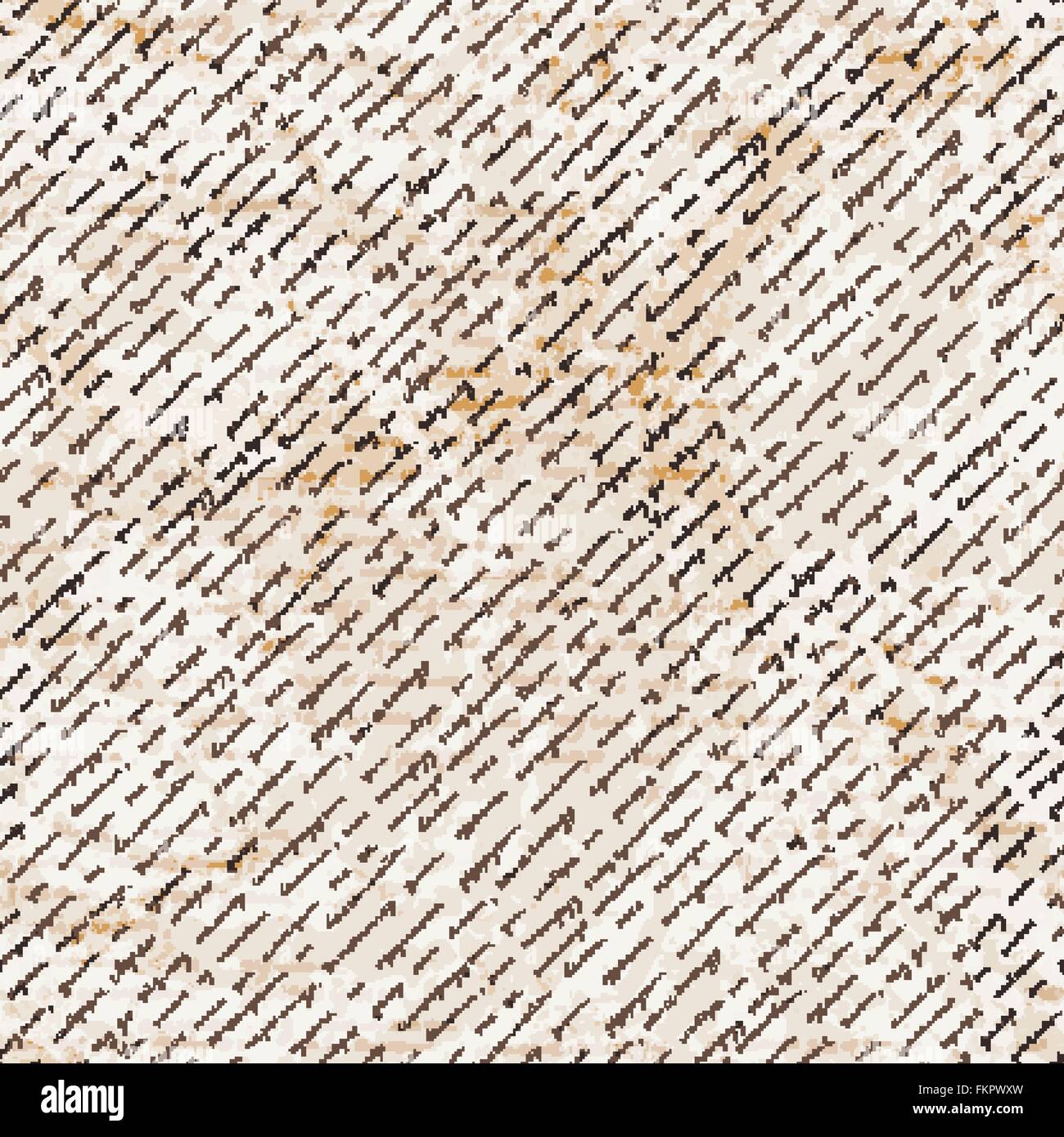 Vector seamless pattern with a hand-written Latin text on the old dirty ...