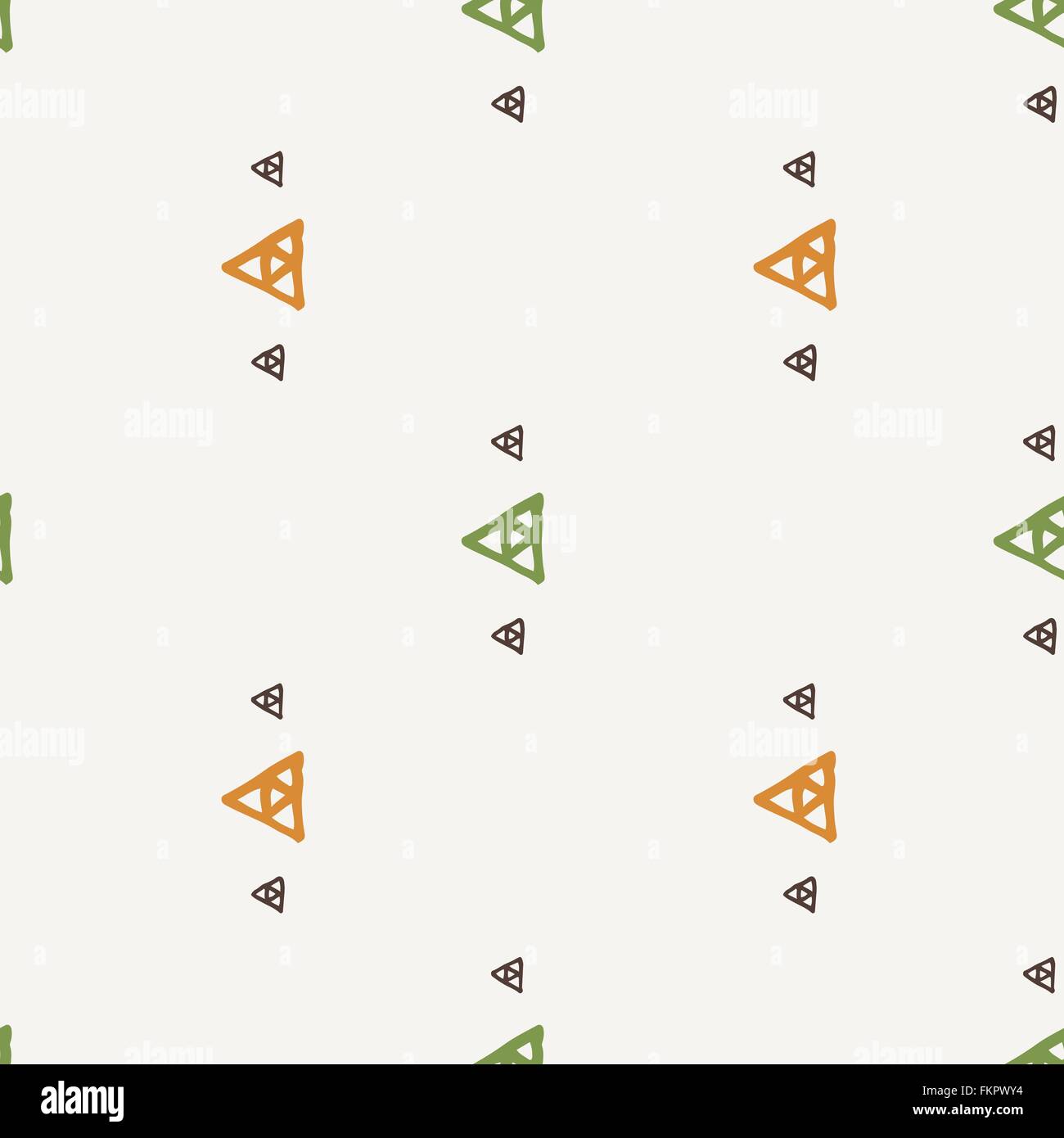 Vector seamless texture of hand-painted triangles Stock Vector Image ...